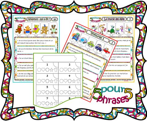 5 Dessins Pour 5 Phrases French Teaching Resources Teaching French