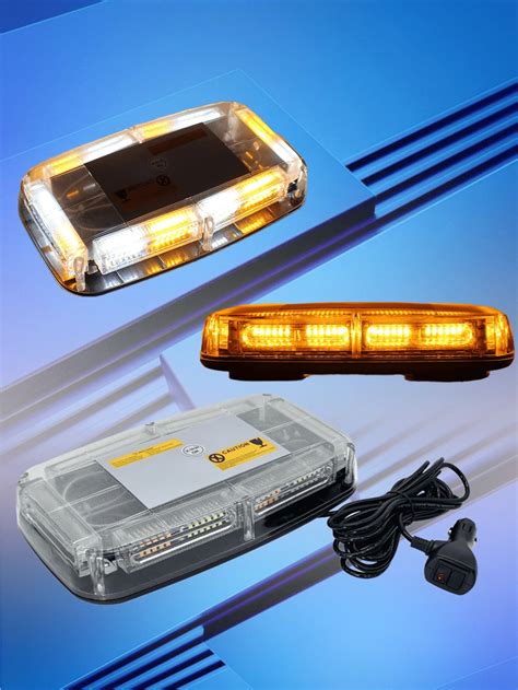 1pc Yellow And White 72 Led Car Strong Magnetic High Frequency Flashing