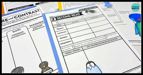 Penguins Reading Comprehension Activities For 2nd 3rd And 4th Grade