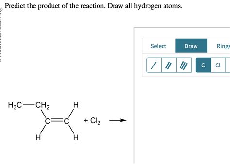 Solved Predict the product of the reaction. Draw all | Chegg.com