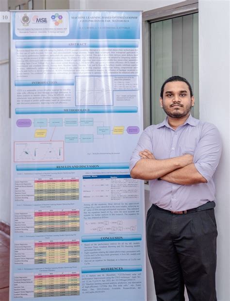 Materialsscience Engineering Machinelearning Photovoltaics Lasith Dissanayake