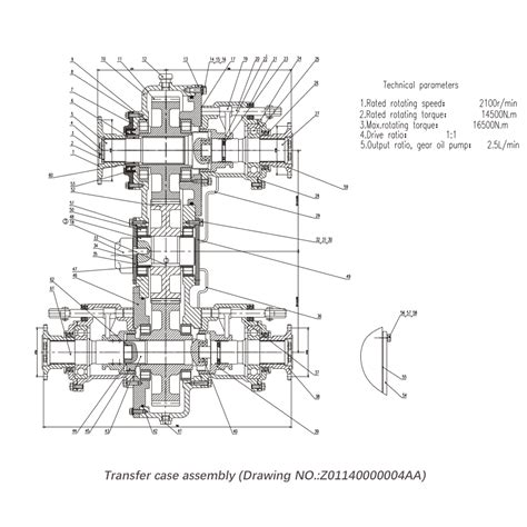 XJ550 Workover Rig Transfer Case Assembly All Petroleum