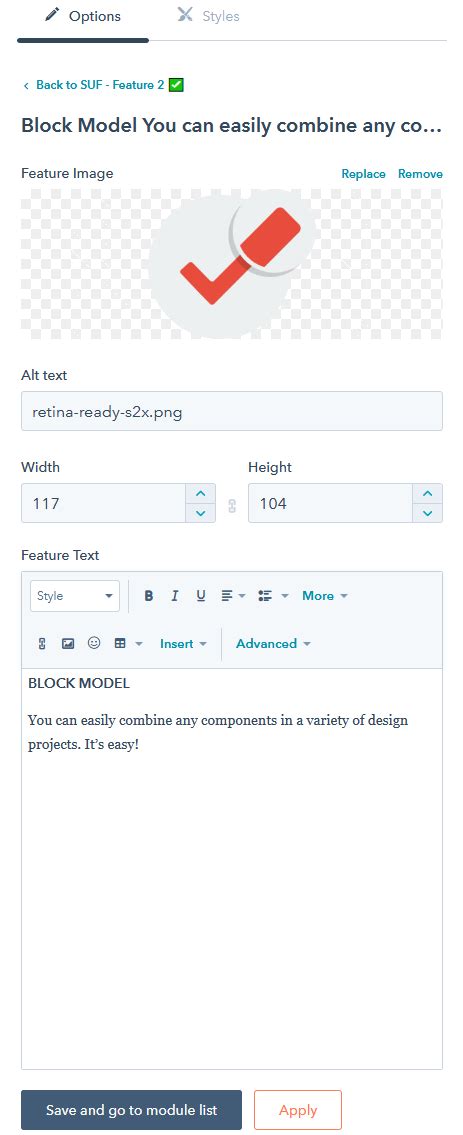 hubspot feature 2 module