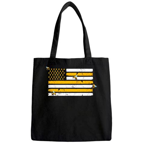 Beekeeper Patriotic American Flag Honeycomb Tote Bag Sold By İrem