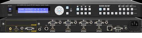 8x2 HDMI VGA Quad PiP PoP Selector Switch Scaler