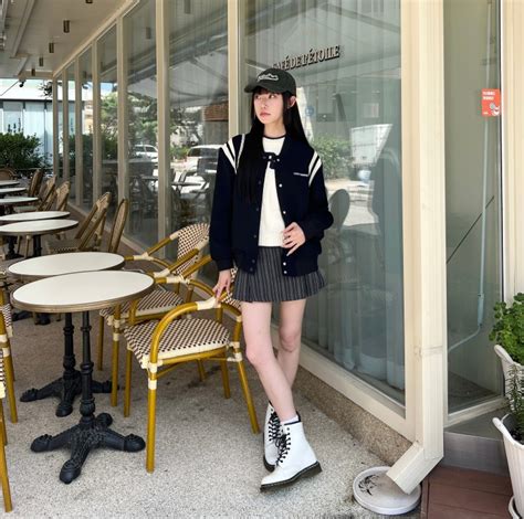 럭키마르쉐 바시티 점퍼 캐주얼한 가을 자켓 추천 네이버 블로그