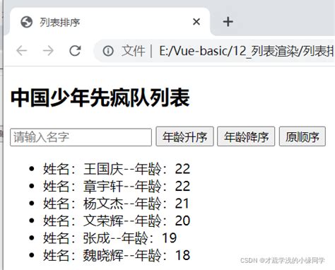 尚硅谷vue学习——列表过滤及排序 尚硅谷列表过滤 csdn博客