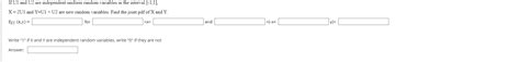 Solved If U1 And U2 Are Independent Uniform Random Variables