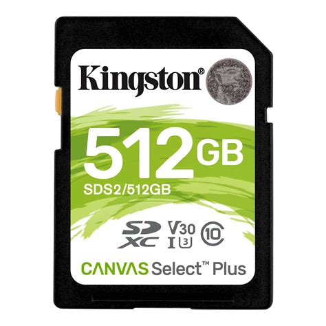 Memoria SD Kingston 512GB Canvas Select Plus Sdhc Uhs I Clase 10 Read