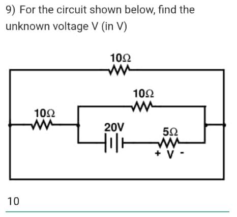 For The Circuit Shown Below Find The Studyx