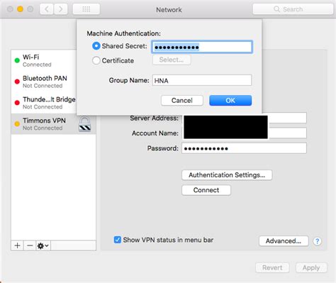 has anyone successfully connected a mac osx vpn client to rv340 using