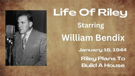 Life Of Riley Riley Plans To Build A House January 16 1944 Old