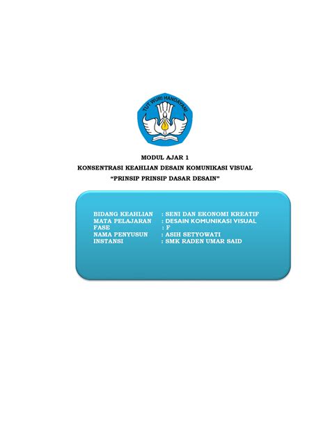 Modul Ajar Desain Komunikasi Visual
