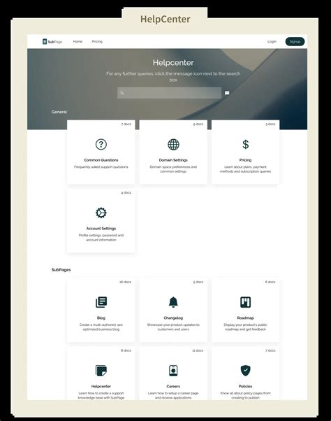 add functional subpages to your website like blog helpcenter careers