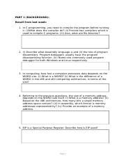 Lab09 Docx PART 1 BACKGROUND Recall From Last Week 1 In C