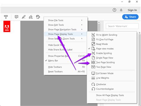 So aktivieren Sie das Scrollen standardmäßig in Adobe Acrobat DC und