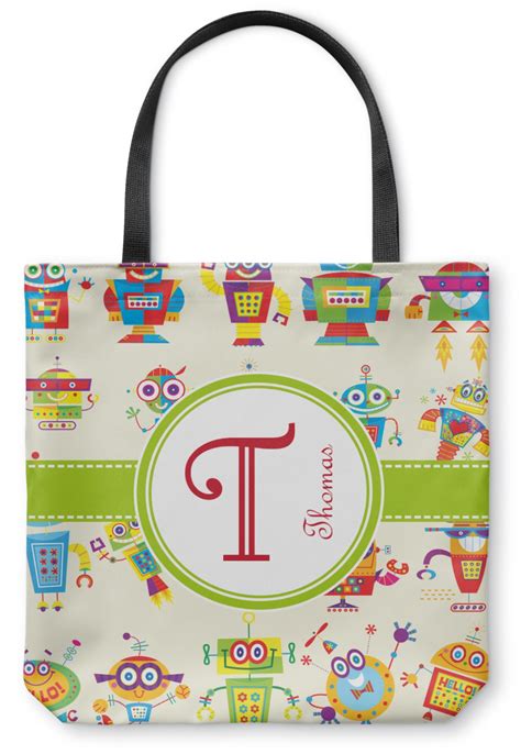 Custom Rocking Robots Canvas Tote Bag Personalized Youcustomizeit
