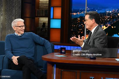 The Late Show With Stephen Colbert And Guest Anderson Cooper During