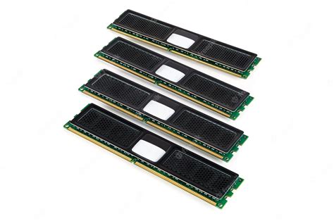 Premium Photo Modern Computer Memory Modules With Black Radiator