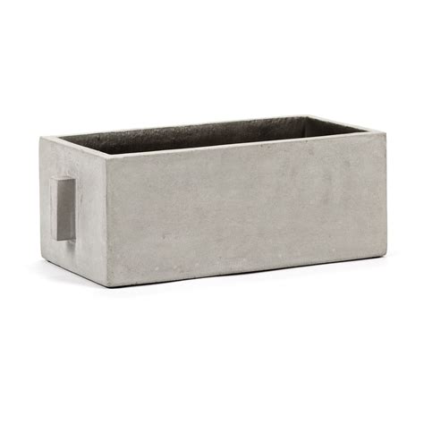 Rectangular Concrete Planter Grey Serax Design Adult