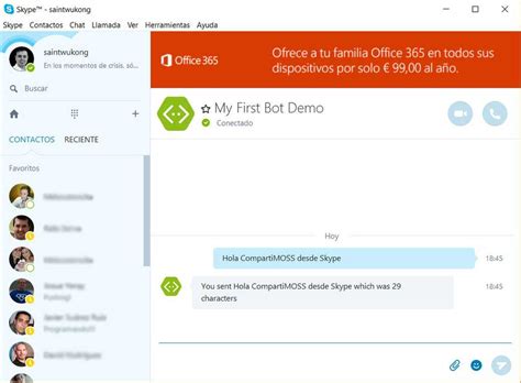 Imagen 21 Conversación Con El Bot A Través De Skype