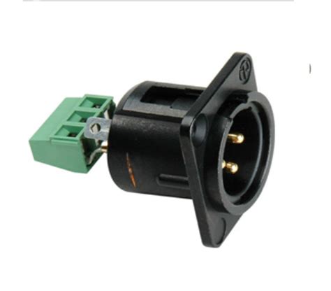 Connectronics 3 Pin Female Xlr Panel Chassis Mount Connector With
