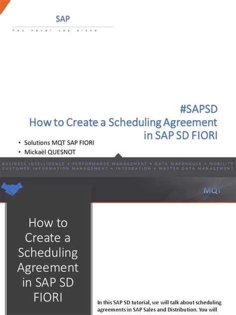 How To Create A Scheduling Agreement Pdf Pricing Computing