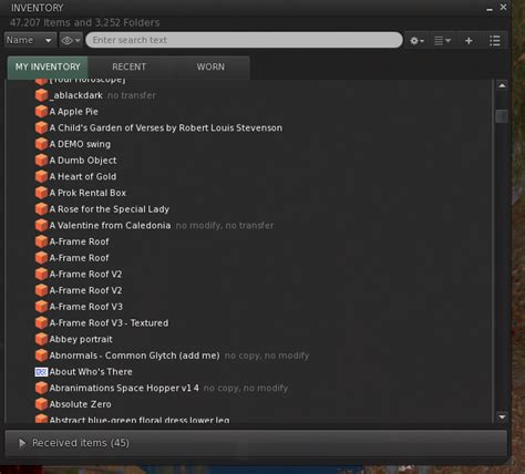 Sort Items Inside Folders Inventory Second Life Community