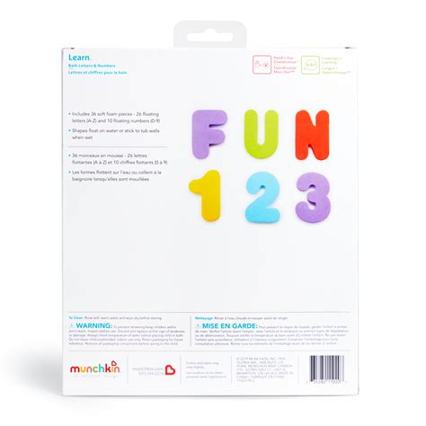 Munchkin Bath Letters And Numbers 36 Piece New Code Storx