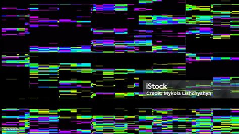 결함 효과와 해킹 된 컴퓨터 화면 왜곡선이 있는 오류 템플릿입니다 노이즈 웨이브가 있는 추상적인 디지털 배경 3d 렌더링 문자에 대한 스톡 사진 및 기타 이미지 Istock
