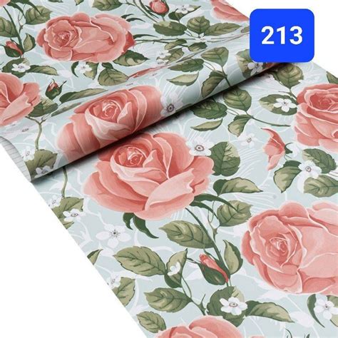 Wallpaper กาวในตัว ลายดอกกุหลาบสีส้มพื้นสีเขียว กว้าง 45 Cm ยาว 10 เมตร กันน้ำ No 213 Shopee