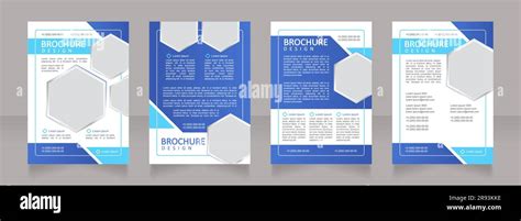 Electric Power Distribution Business Blank Brochure Design Stock Vector
