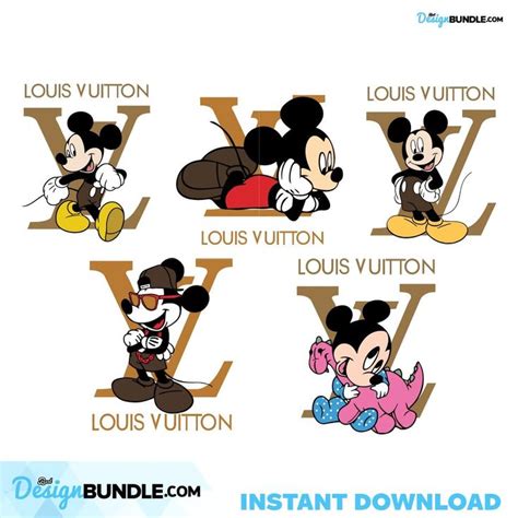 Mickey Louis Vuitton Svg Bundle Mickey Louis Vuitton Svg Mickey