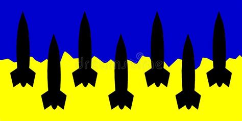 Ukraine Nuclear Weapons Ukrainian Flag With Nuclear Weapons Symbol