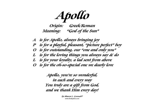 Meaning Of Apollo Lindseyboo