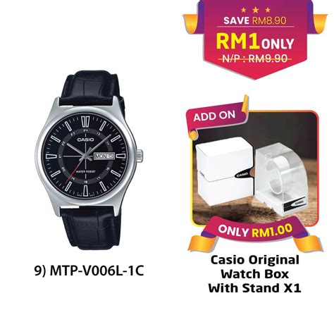 Casio Mtp V006l Mtp V006gl Mtp V006d Man Watch Quartz Analog Day Date Display Fashion Elegant
