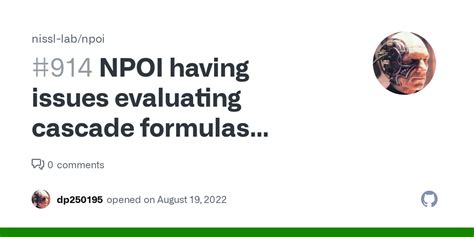 Npoi Having Issues Evaluating Cascade Formulas Formula Cells