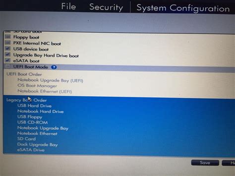 disabling secure boot to boot up tails tails