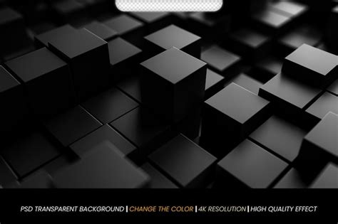 Psd Abstract Background With Cubes Volumetric Connection From Geometric Cubes Premium Ai