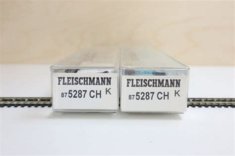 Fleischmann 5 X SBB HUPAC Wagen LKW Niederflurwagen H0 Gebraucht