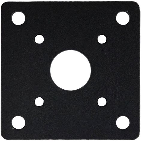 REGAL IDEAS Textured Black Base Plate For 2 1 4 Post Home Hardware