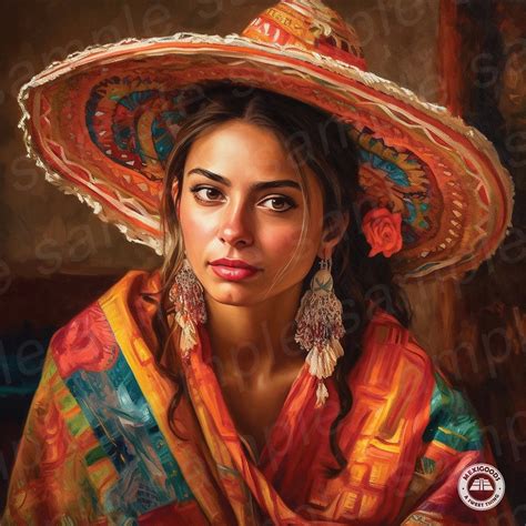 Mexican Wall Art Mexican Art Print Mexican Fashion Decor Mexican