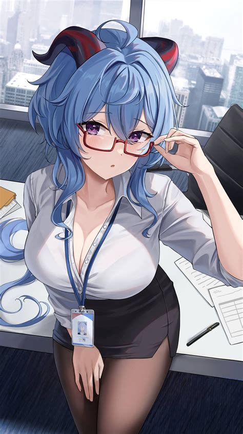 Office Lady Ganyu Rcultureimpact