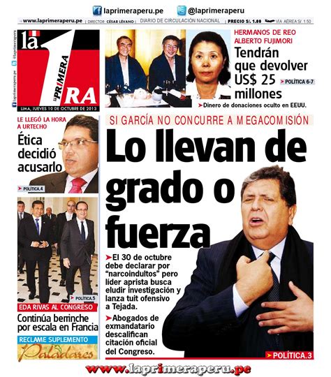 Diario La Primera 10 Octubre 2013 by Diario UNO Lima Perú Issuu