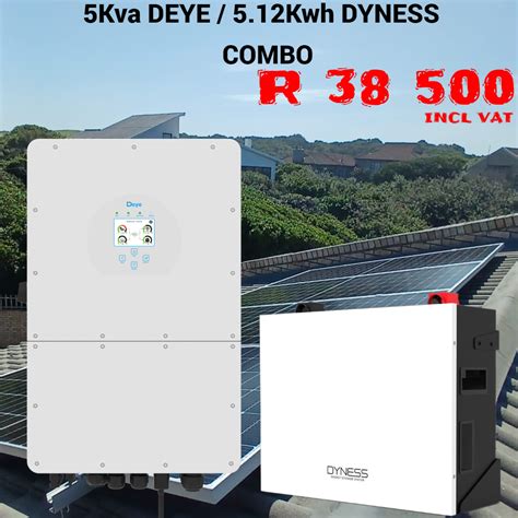 5kva Deye Hybrid Inverter 512kwh Dyness Battery Combo Solar Energizers