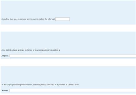 Solved A Routine That Runs To Service An Interrupt Is Called Chegg Com