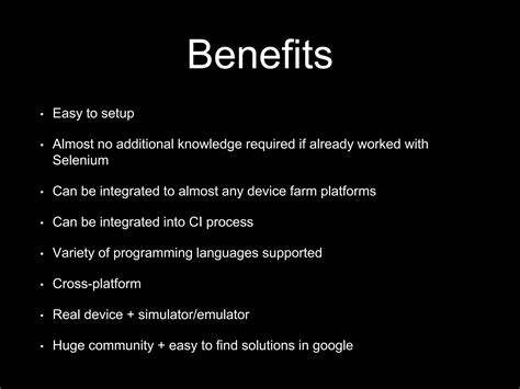 Appium Test Automation For Mobile Apps PPT