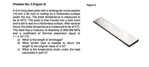 Solved Problem No 3 Figure 3 Figure 3 A 4 M Long Steel Chegg