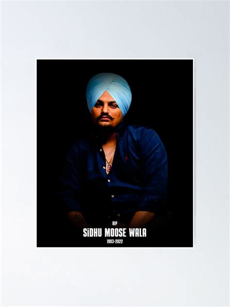 Sidhu Moose Wala Sidhu Moose Wala Poster Poster For Sale By