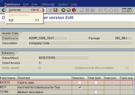 Enable Hidden Fields Of SAP BW DataSource